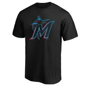 Profile Miami Marlins Big & Tall Distressed Logo T-shirt