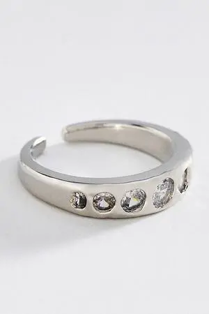 Anthropologie Crystal Bezel Rg - Silver