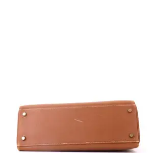 Hermès Kelly Handbag Brown Courchevel With Hardware 32