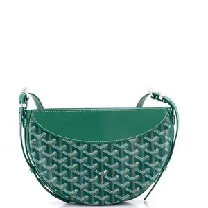 Goyard Hirondelle Shoulder Bag Coated Canvas And Leather - Green