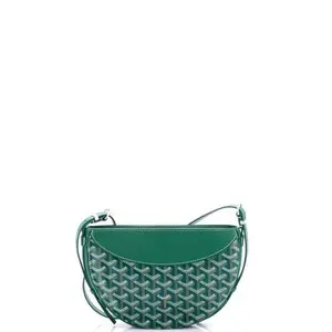 Goyard Hirondelle Shoulder Bag Coated Canvas And Leather - Green
