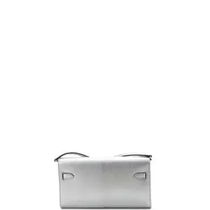 Hermès Kelly To Go Wallet Metallic Chevre Chamkilight - Metallic Silver