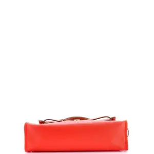 Hermès Herbag Zip Berline Vache Canvas And Leather 31 - Red