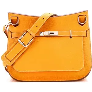 Hermès Jypsiere Bag Clemence 28 - Moutarde