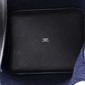 Hermès Picotin Lock Bag Felt With Leather Mm - Blue