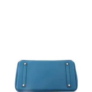 Hermès Birkin Handbag Togo With Gold Hardware 35 - Blue