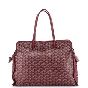 Goyard Hardy Pet Carrier Coated Canvas Pm - Red