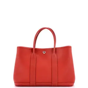 Hermès Garden Party Tote Leather 30 - Red
