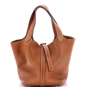 Hermès Picotin Bag Clemence Pm - Brown