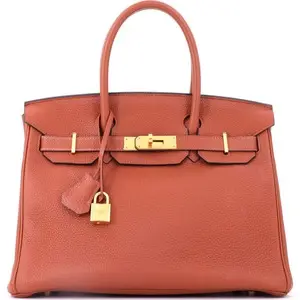 Hermès Birkin Handbag Togo With Gold Hardware 30 - Brown