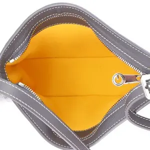 Goyard Hirondelle Shoulder Bag Coated Canvas And Leather - Grey