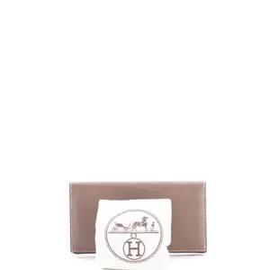 Hermès Bearn Wallet Epsom Long - Grey