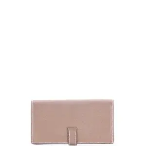 Hermès Bearn Wallet Epsom Long - Grey