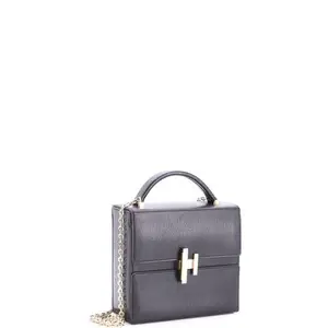 Hermès Cinhetic Top Handle Bag Chevre Chamkila - Black