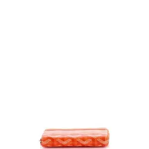 Goyard Matignon Zip Wallet Coated Canvas With Leather Pm