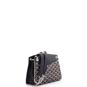 Goyard Structured Rouette Chain Shoulder Bag Coated Canvas Mini