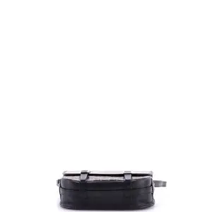 Goyard Belvedere Messenger Bag Coated Canvas With Leather Pm - Black