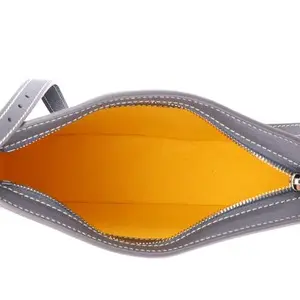 Goyard Hirondelle Shoulder Bag Coated Canvas And Leather - Grey