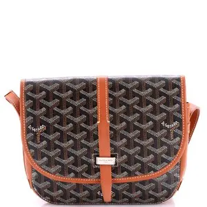Goyard Belvedere Ii Messenger Bag Coated Canvas Pm - Brown