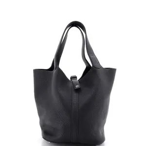 Hermès Picotin Lock Bag Clemence Gm - Black