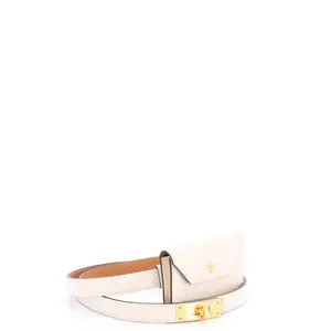 Hermès Kelly Pocket Belt Leather Thin - White