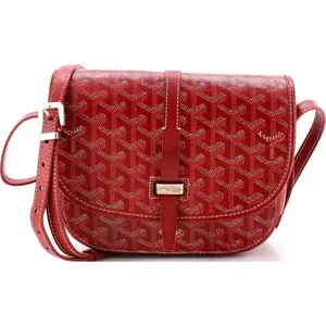 Goyard Belvedere Ii Messenger Bag Coated Canvas Pm - Red