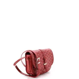Goyard Belvedere Ii Messenger Bag Coated Canvas Pm - Red