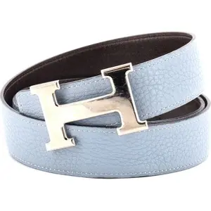 Hermès Constance Reversible Belt Leather Medium - Blue