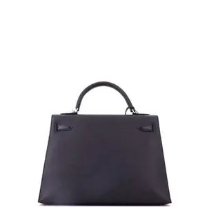 Hermès Kelly Handbag Black Epsom With Palladium Hardware 32 - Noir