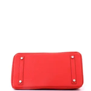 Hermès Birkin Handbag Red Togo With Palladium Hardware 30
