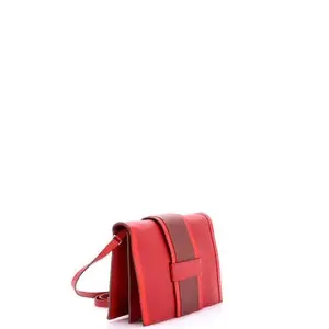 Hermès H Passant Clutch Shoulder Bag Evercolor - Red