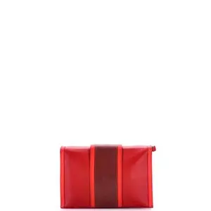 Hermès H Passant Clutch Shoulder Bag Evercolor - Red