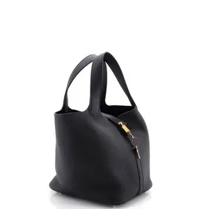 Hermès Picotin Lock Bag Clemence Mm - Noir