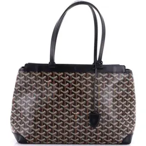 Goyard Bellechasse Bag Coated Canvas Pm - Black