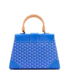 Goyard Saigon Top Handle Bag Coated Canvas With Leather Mm