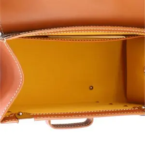 Goyard Saigon Top Handle Bag Coated Canvas With Leather Pm