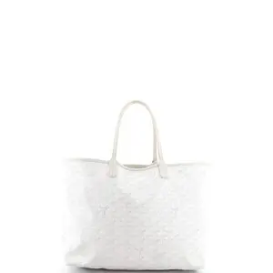 Goyard Saint Louis Tote Coated Canvas Pm - White