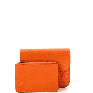 Hermès Constance Slim Wallet Epsom - Orange