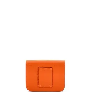 Hermès Constance Slim Wallet Epsom - Orange