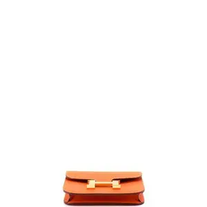 Hermès Constance Slim Wallet Epsom - Orange