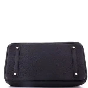 Hermès Birkin Handbag Clemence With Palladium Hardware 35 - Black