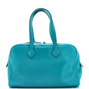 Hermès Victoria Ii Bag Clemence 35 - Blue