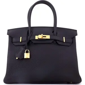 Hermès Birkin Handbag Black Togo With Gold Hardware 30 - Noir