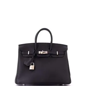 Hermès Birkin Handbag Togo With Palladium Hardware 25 - Black