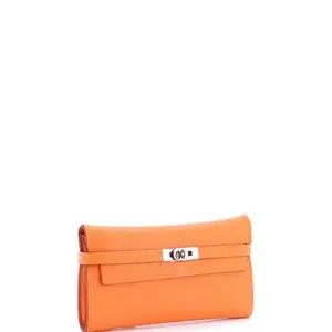 Hermès Kelly Wallet Epsom Long - Orange
