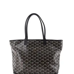 Goyard Artois Tote Coated Canvas Pm Black