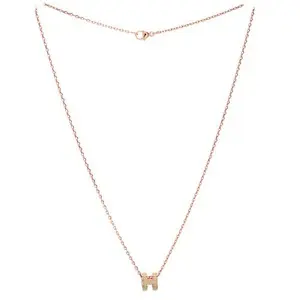 Hermès Pop H Pendant Chain Necklace Metal And Enamel Mini