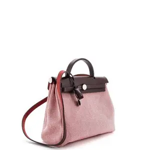 Hermès Herbag Zip Criss Viking Toile And Leather 31 - Red