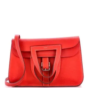Hermès Halzan Bag Clemence 31 - Red