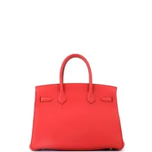 Hermès Birkin Handbag Togo With Gold Hardware 30 - Red